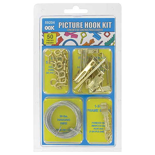 Picture Hook Kit - 50 Pieces