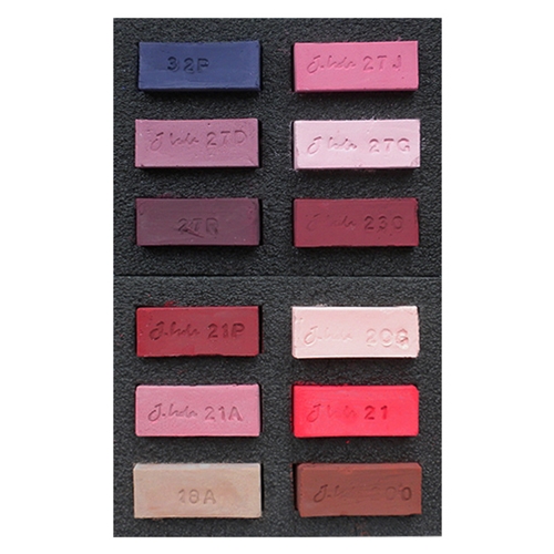 J. Luda Handmade Soft Pastels- Set of 12 Reds