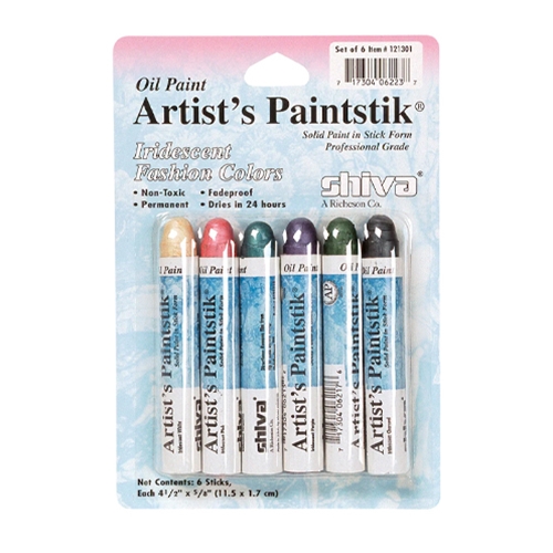 Shiva Paintstiks Professional Grade Iridescent Fashion Colors Set of 6