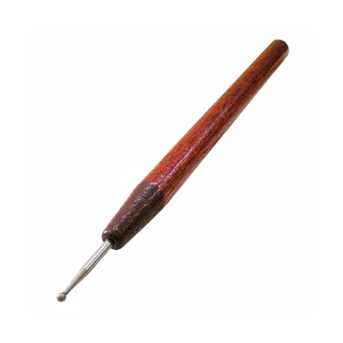 Steel Tip Ball Burnisher with Wood Handle