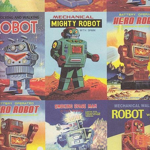 Vintage Robot Poster Poster Robot Stock Illustrations – 21,275