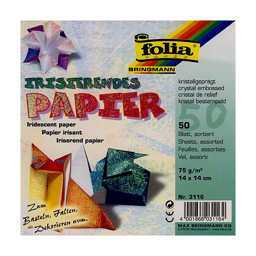 Origami Paper - Iridescent Crystal Embossed
