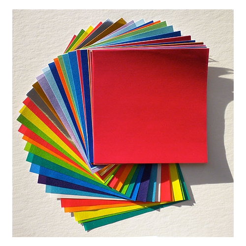 Origami Paper - 55 Solid Color Sheets 3-7/8" (10cm) Square