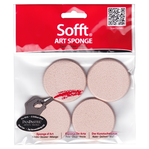 Pan Pastel Sofft Tools - Sofft Sponges - Four Round Sponges