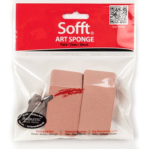 Pan Pastel Sofft Tools - Sofft Sponges - Pack of Two Flat Angled Slices