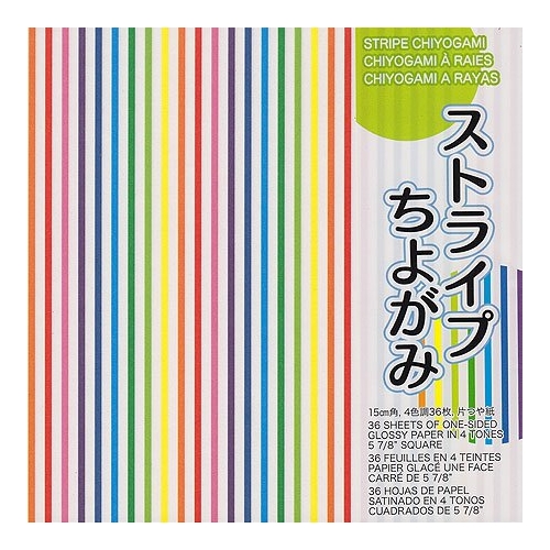 Stripe Chiyogami Origami Paper